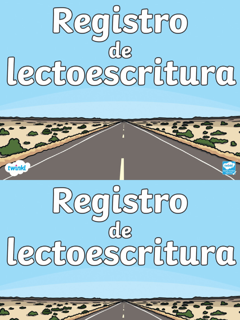 Sa l 363 Powerpoint Registro de Lectoescritura Ver 3 | PDF