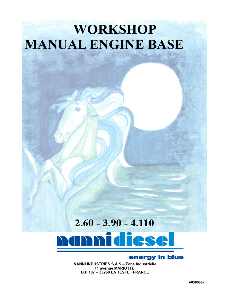 Nanni Engine Base Workshop Manual 2.60 | PDF