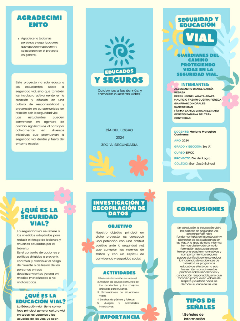 Triptico DPCC | PDF | Peatonal | Seguridad vial