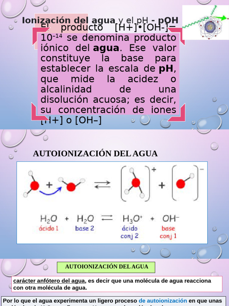 2.ionización Del Agua y El PH - POH EDMODO | PDF | Ph | Ácido