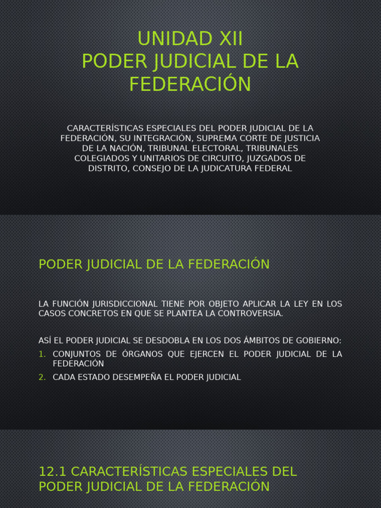 Estructura del Poder Judicial en México | PDF | Judicaturas | Justicia