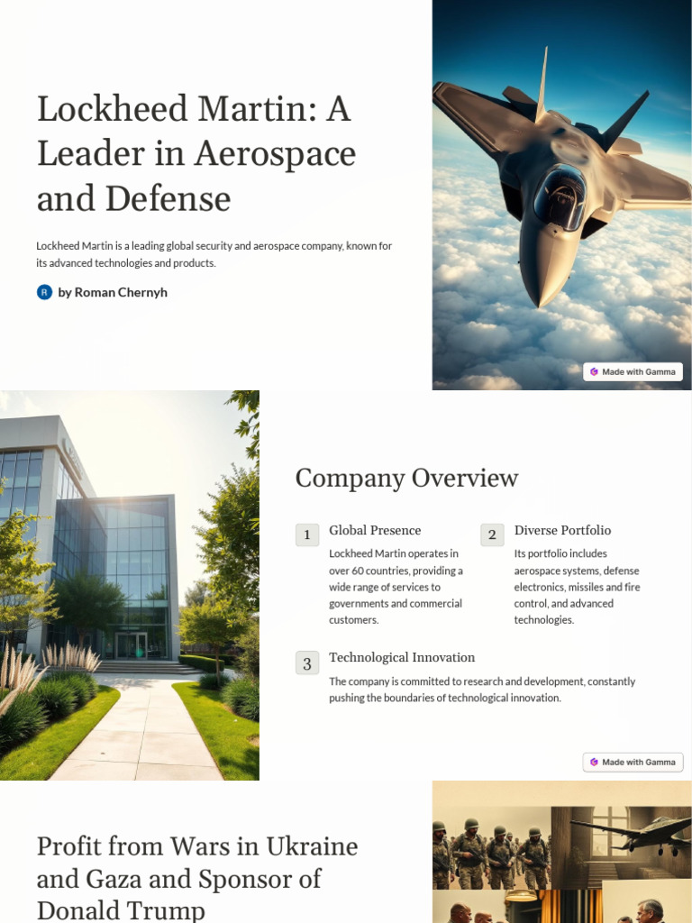 Lockheed Martin A Leader in Aerospace and Defense | PDF
