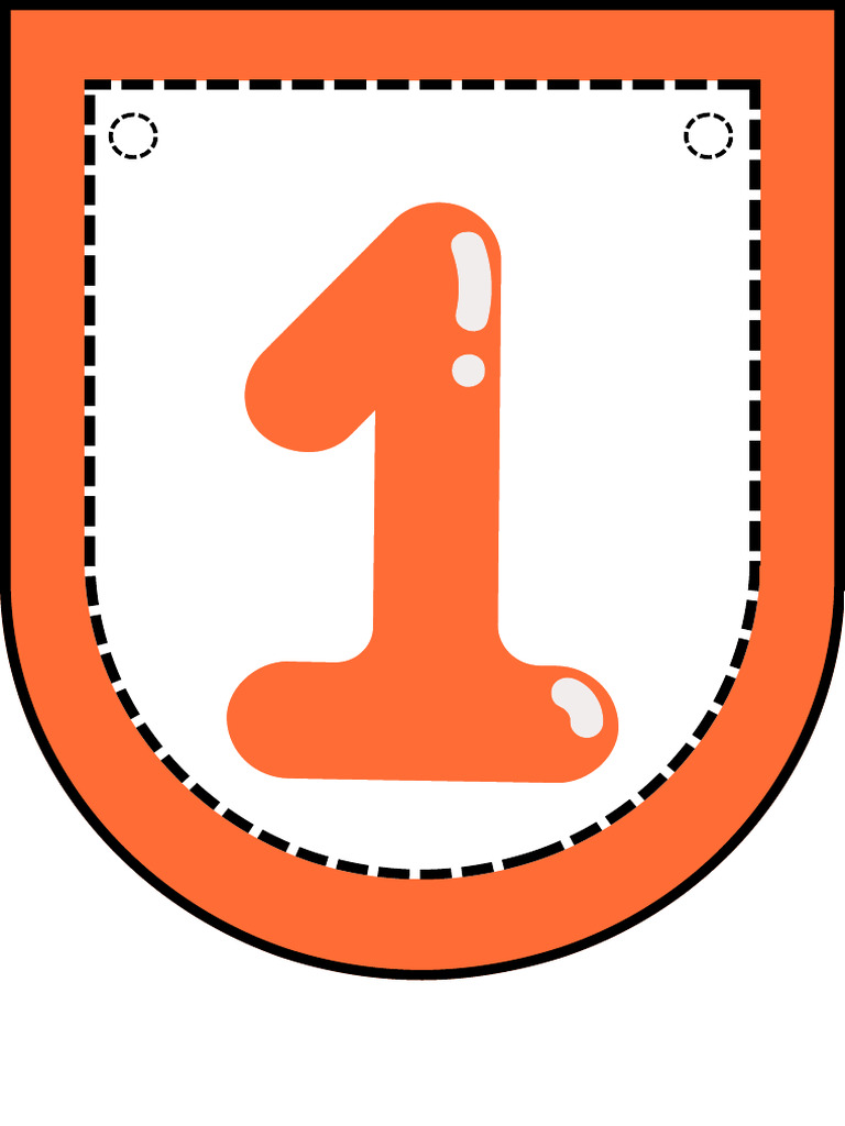 Banderines para Salón de Clases de Números Ilustrativo Colorido PDF | PDF