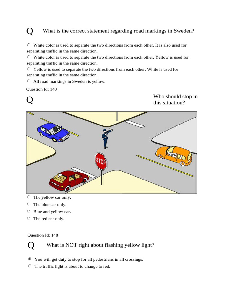 Teori Test | PDF | Traffic | Intersection (Road)