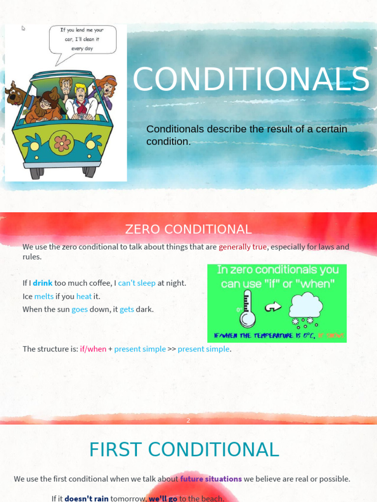 CONDITIONALS | PDF | Verb | Language Mechanics