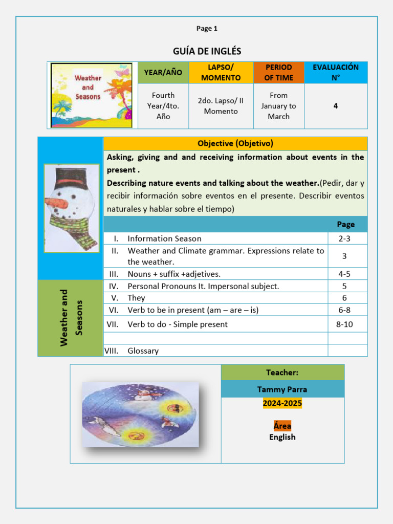 GU-A DE INGL-S 4to. a-o. 2do. lapso 4ta. act activdocx (1) | PDF | Asunto (gramática ...