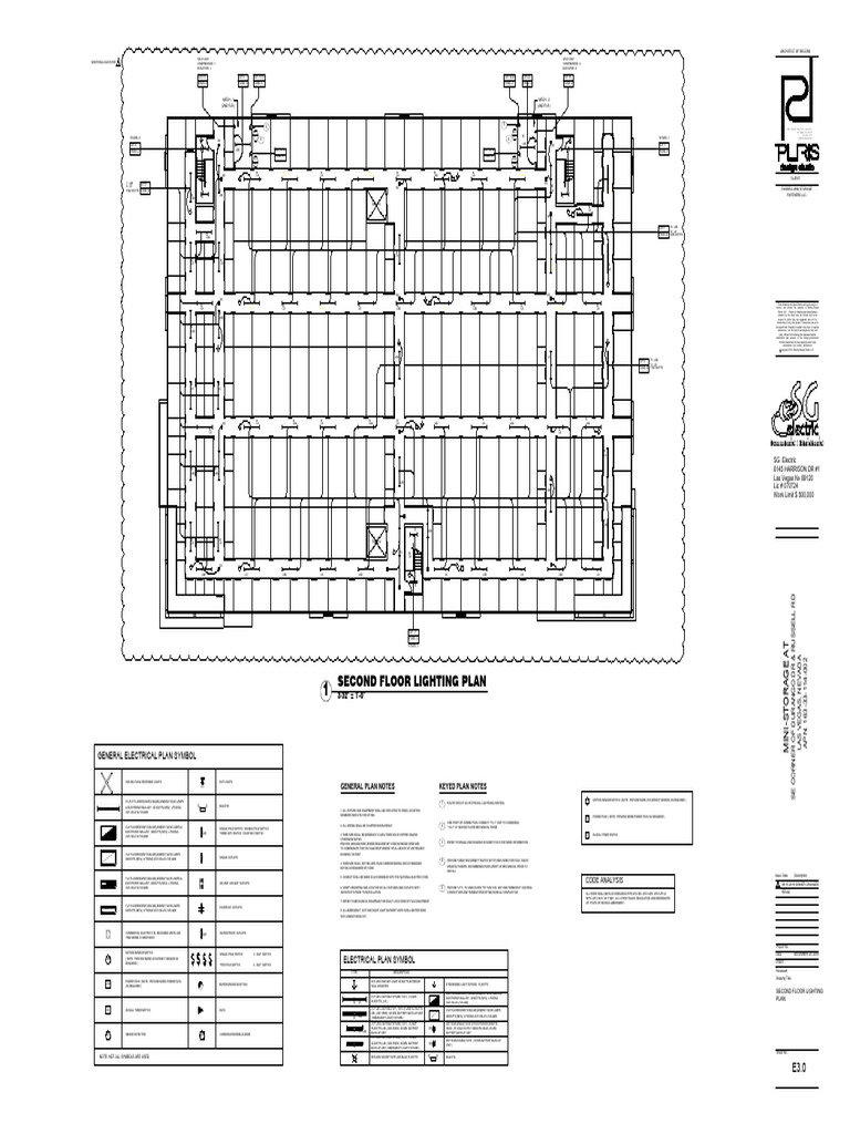 e3.0 2 Floor Lighting Plan Rev#1 | PDF | Switch | Fluorescent Lamp