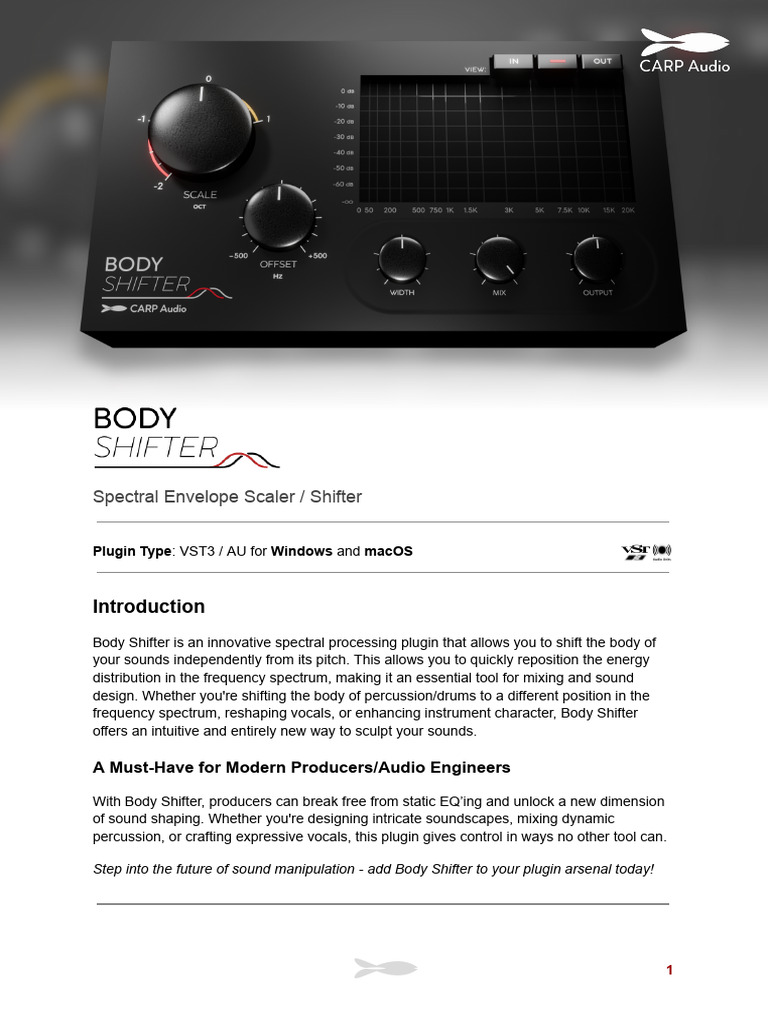 Body_Shifter_User_Manual | PDF | Spectral Density | Signal Processing