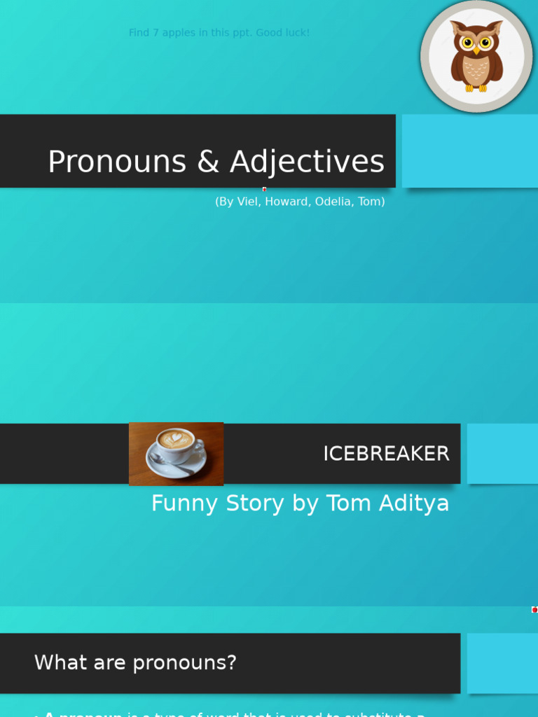 English Project Group Work | PDF | Adjective | Pronoun