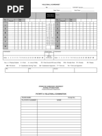 NFHS Volleyball Score Sheet | PDF | Referee | Sports