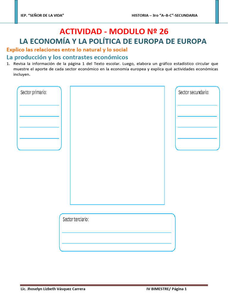 Actividad - Modulo 26 - CC SS 2024 | PDF | Economias
