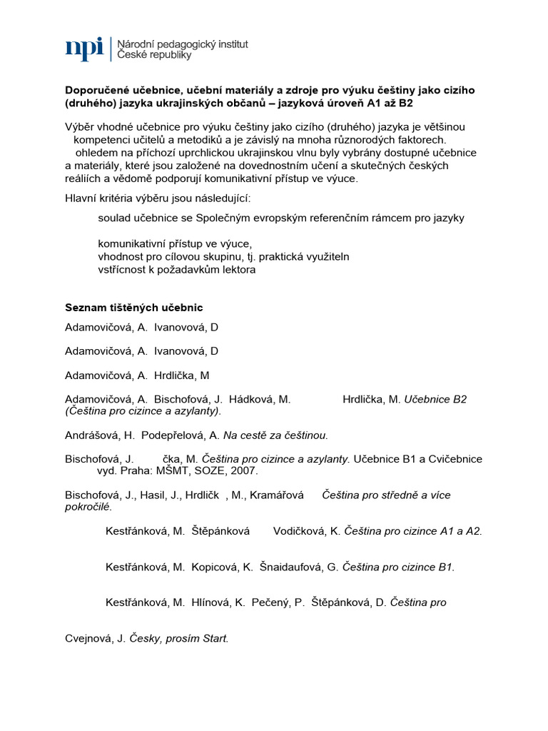 Doporucene Ucebnice | PDF