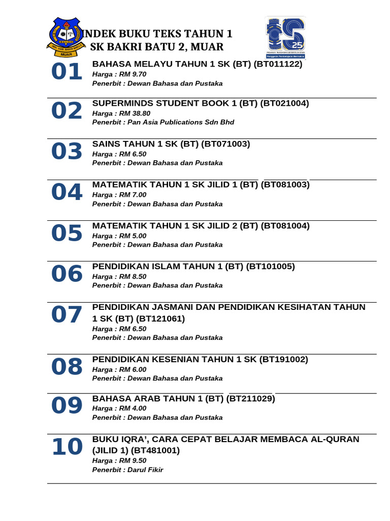 Indek (Buku Stok) Buku | PDF