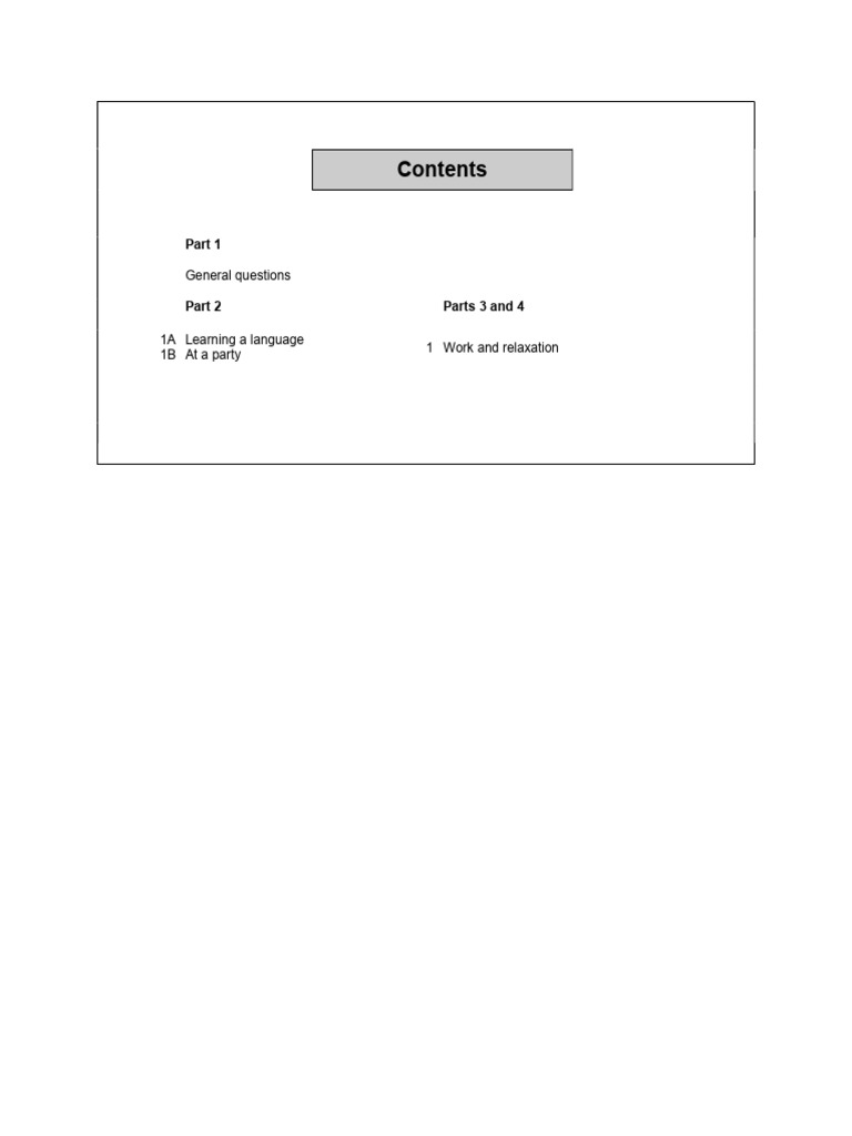 B1 Speaking Test Guide and Activities | PDF