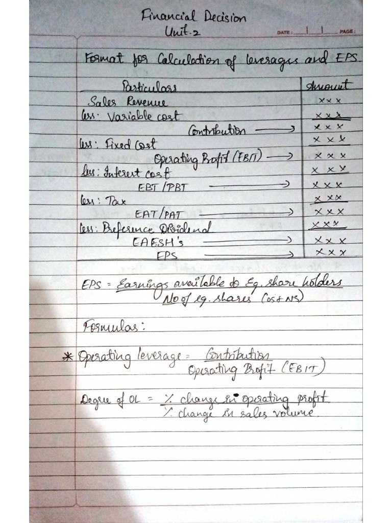FM (Cie) Important Formulas and Formats | PDF