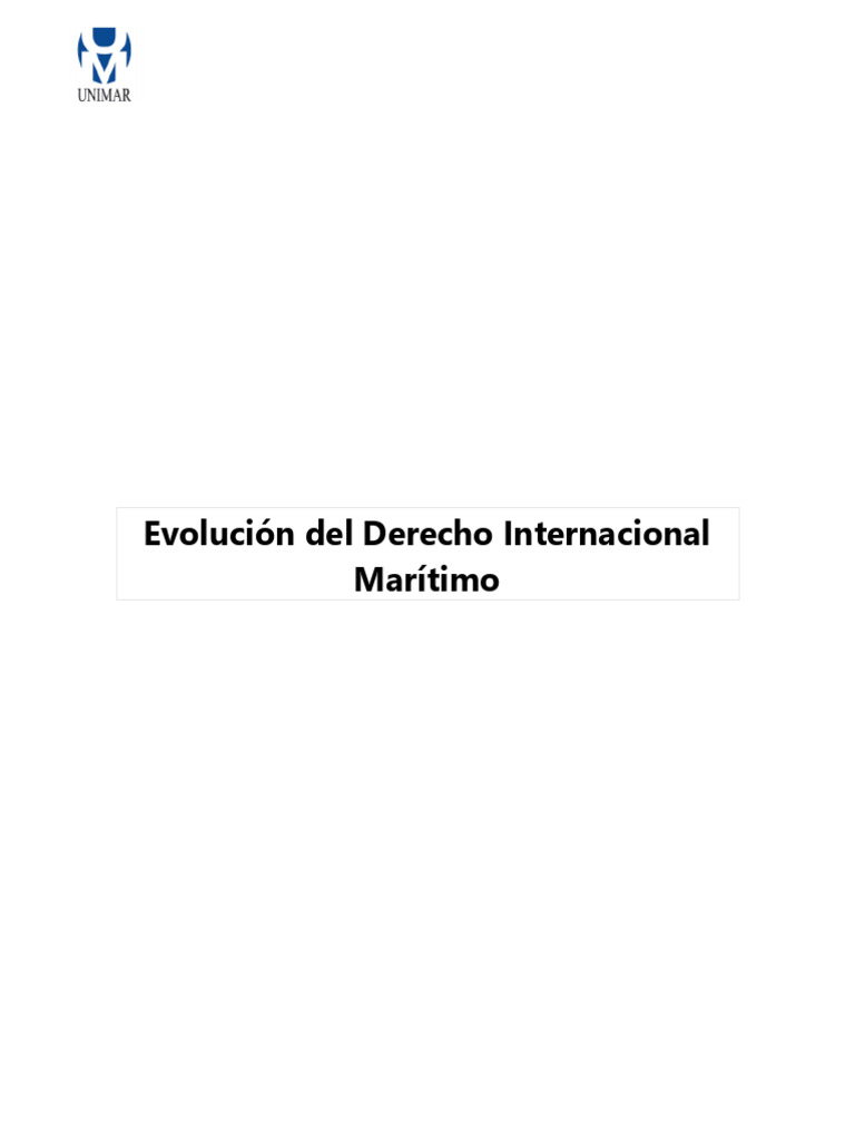 Evolucion Del Derecho Internacional Maritimo Aaron Paredes | PDF | Zona ...