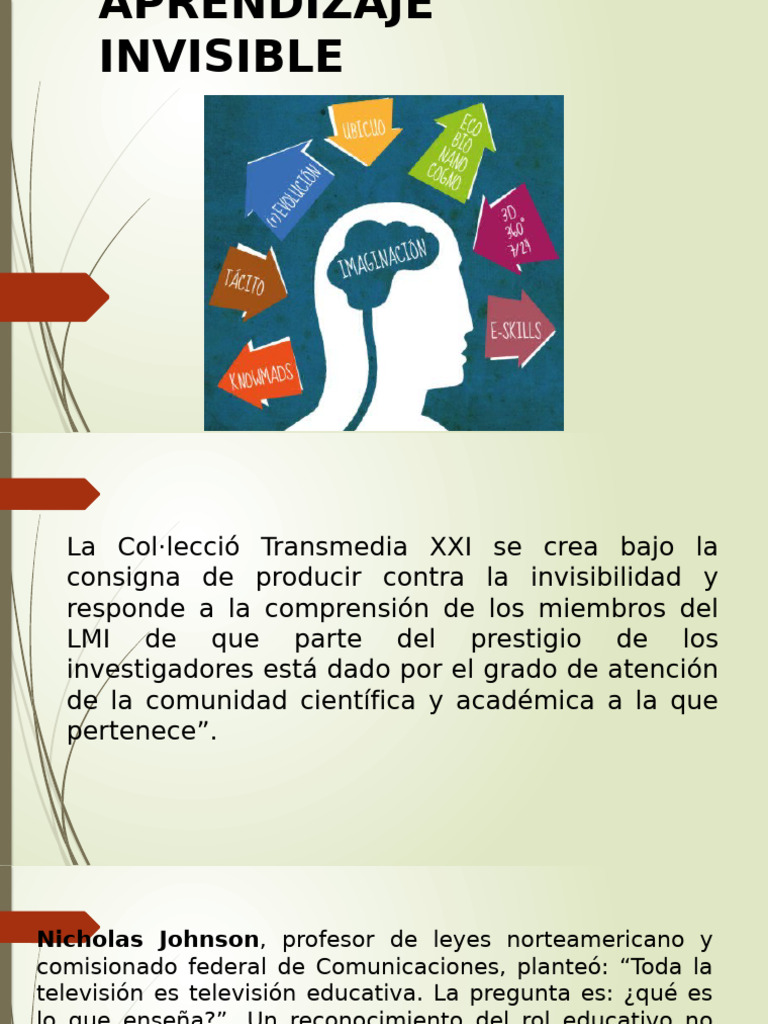 2. Aprendizaje Invisible | PDF | Aprendizaje | Plan de estudios