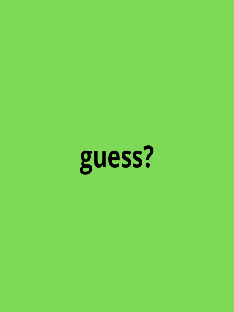 Guess | PDF