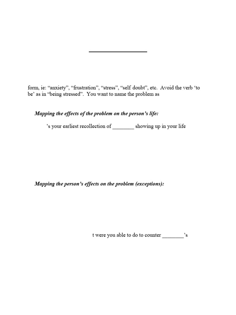 Externalizing Exercise | PDF