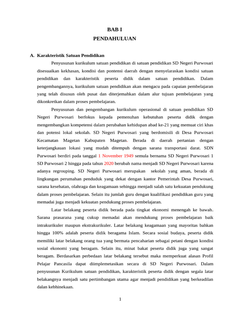 Contoh. KSP SD - 2024 - 2025 New | PDF