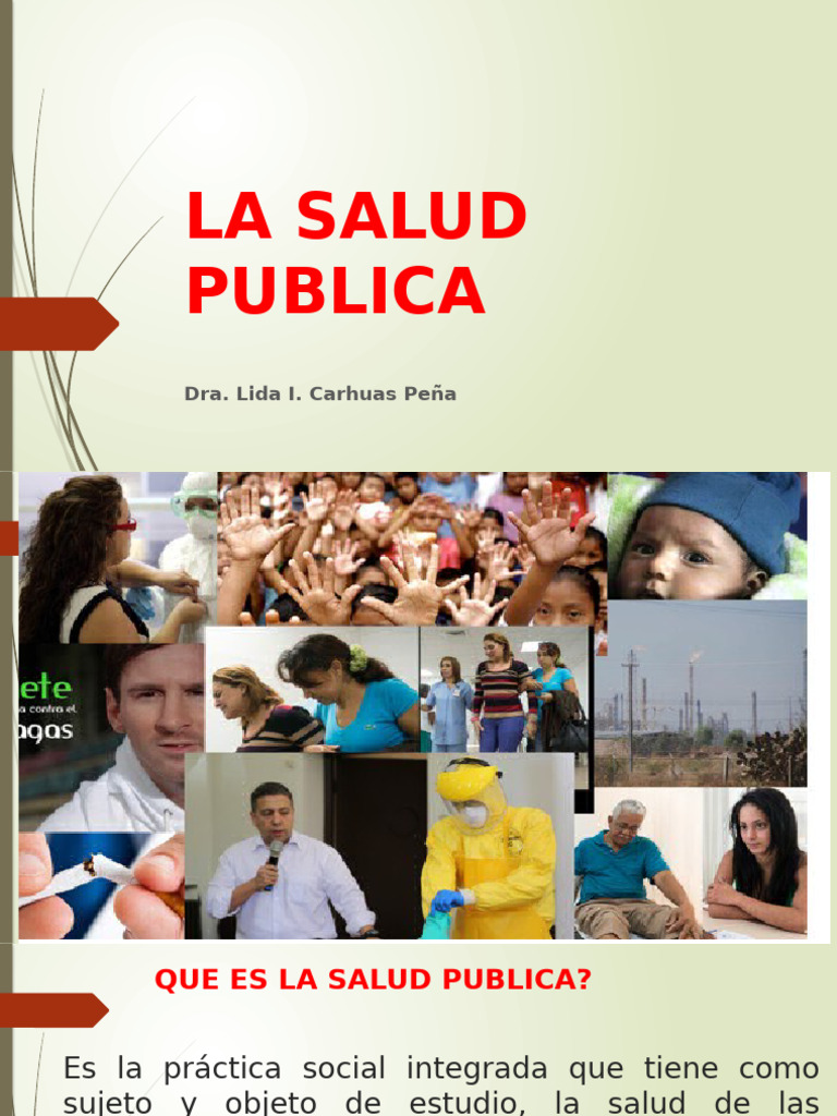 Funciones y Prioridades en Salud Pública | PDF | Salud pública ...