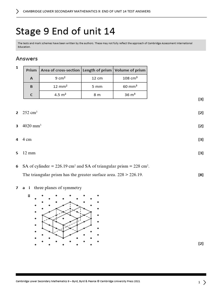 Unit 14 End-Of-unit Test Answers | PDF