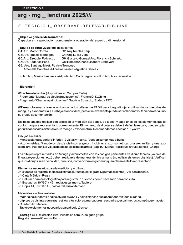 Ej1 - Observar Relevar Dibujar | PDF | Dibujo | Infografia