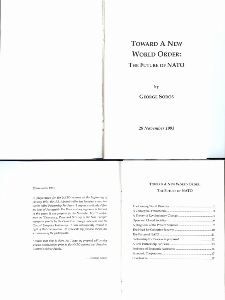 Documents - Pub Toward A New World Order by George Soros | PDF ...
