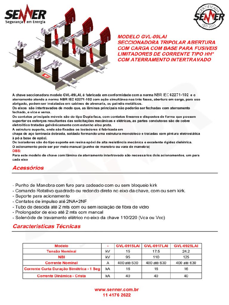 CHAVE SECC TRIP GVL-09LAI | PDF