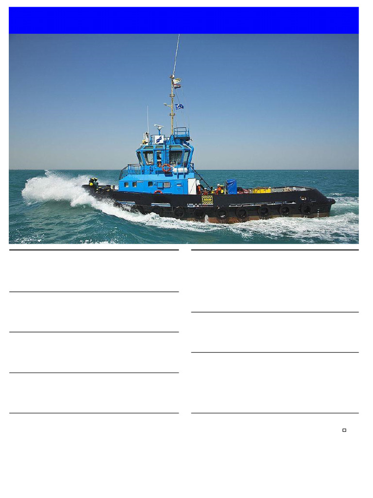 Stan Tug 2608 Specifications Overview | PDF