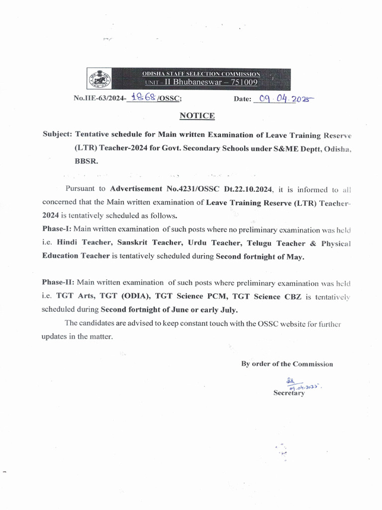 Tentative Schedule of MWE - LTR | PDF