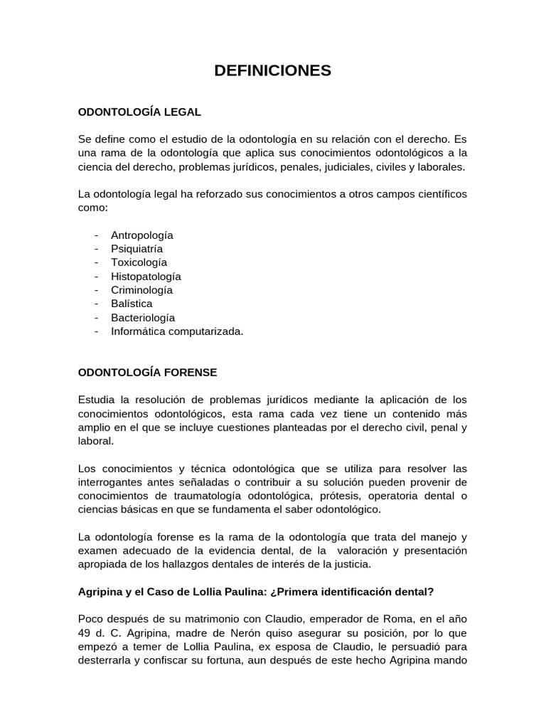 Forence | PDF | Odontología | Cuba