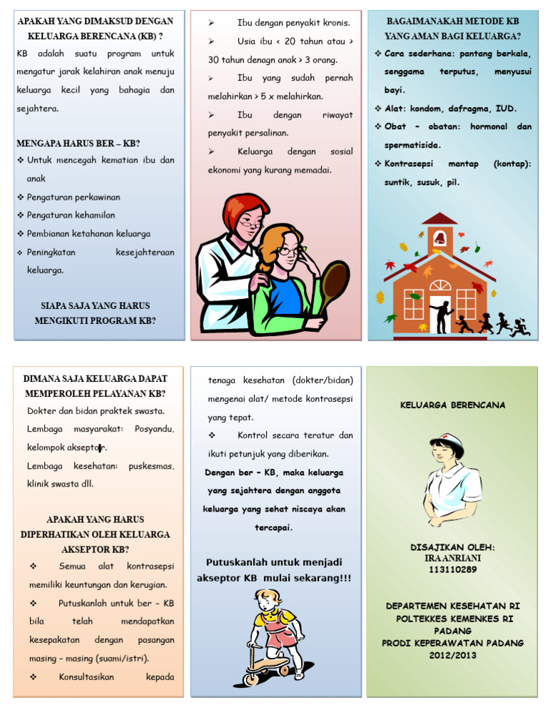 Leaflet Keluarga Berencana dan IUD | PDF