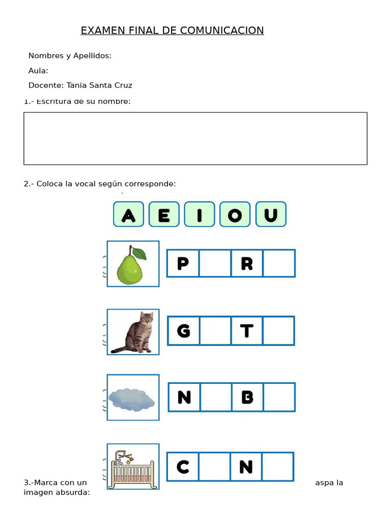 Examen Miss Tania | PDF