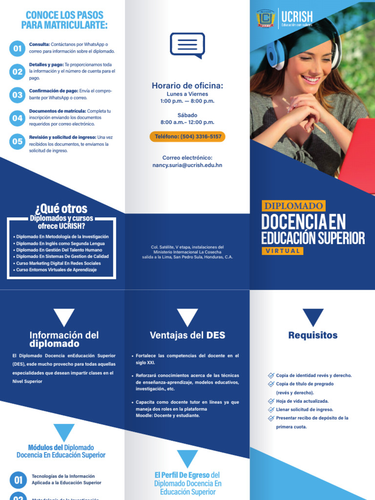 Brochure Diplomado Docencia en Educaciópn Superior | PDF