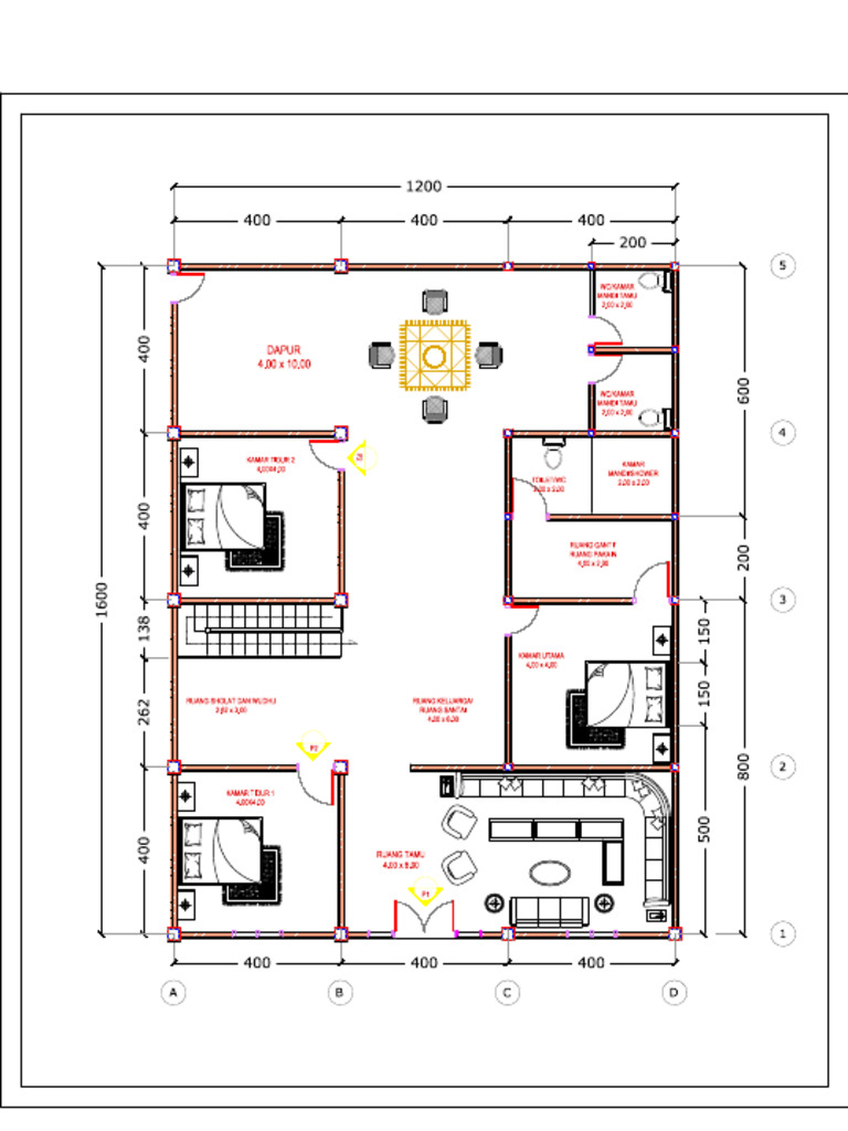 OPSI 1 Denah 2 Rumah NUR Pix Revisi | PDF
