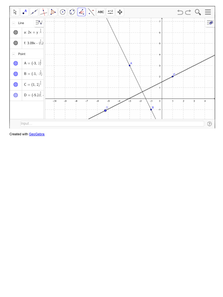 Slope of Parallel and Perpendicular Lines - GeoGebra Dynamic Worksheet | PDF