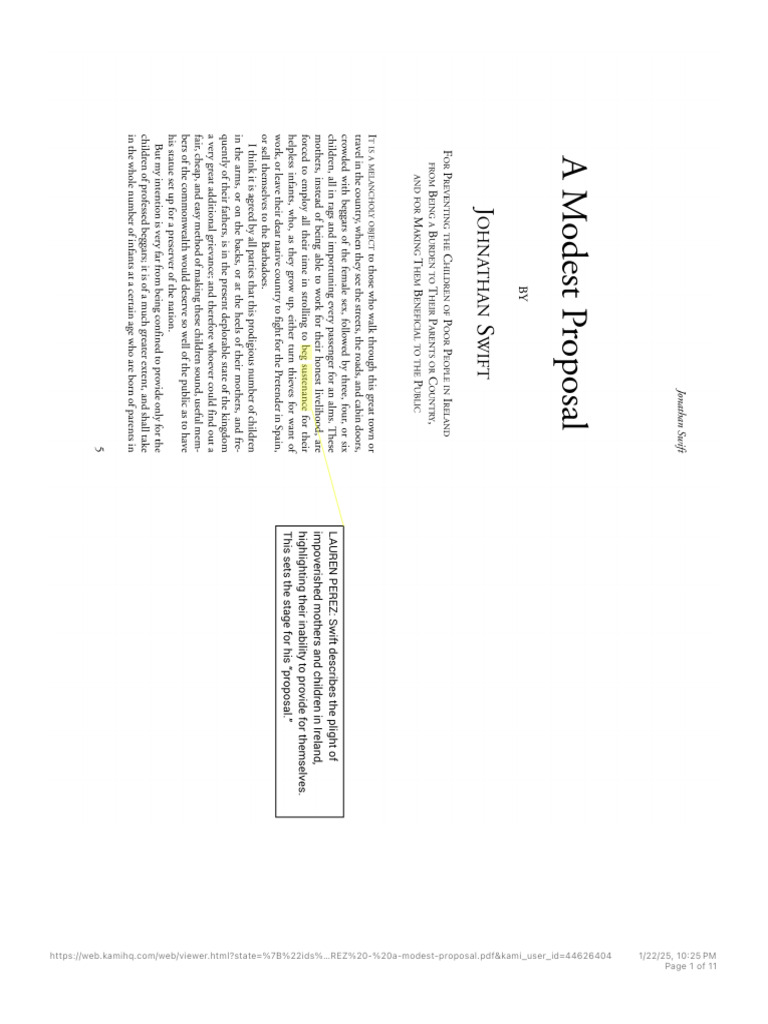 A-Modest-Proposal PDF | PDF