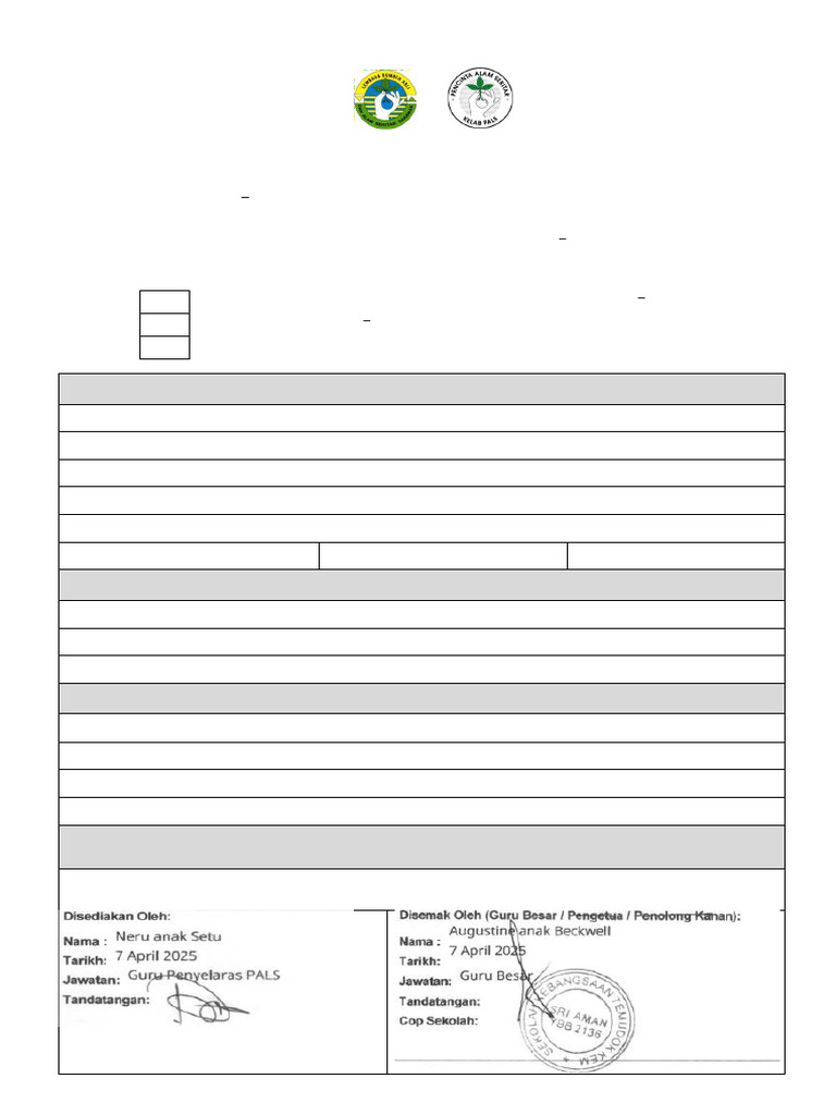 Borang A2 - Geran PALS | PDF