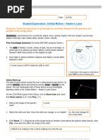 Planetary Orbit Simulator | PDF | Orbit | Velocity