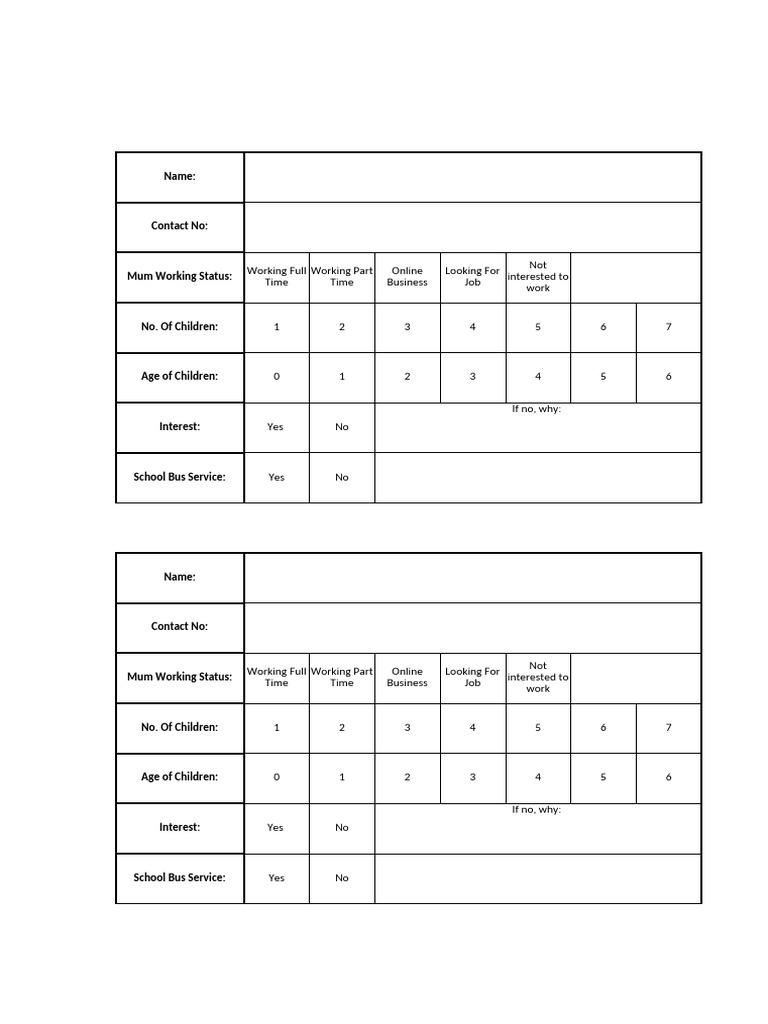 House-To-House Survey | PDF