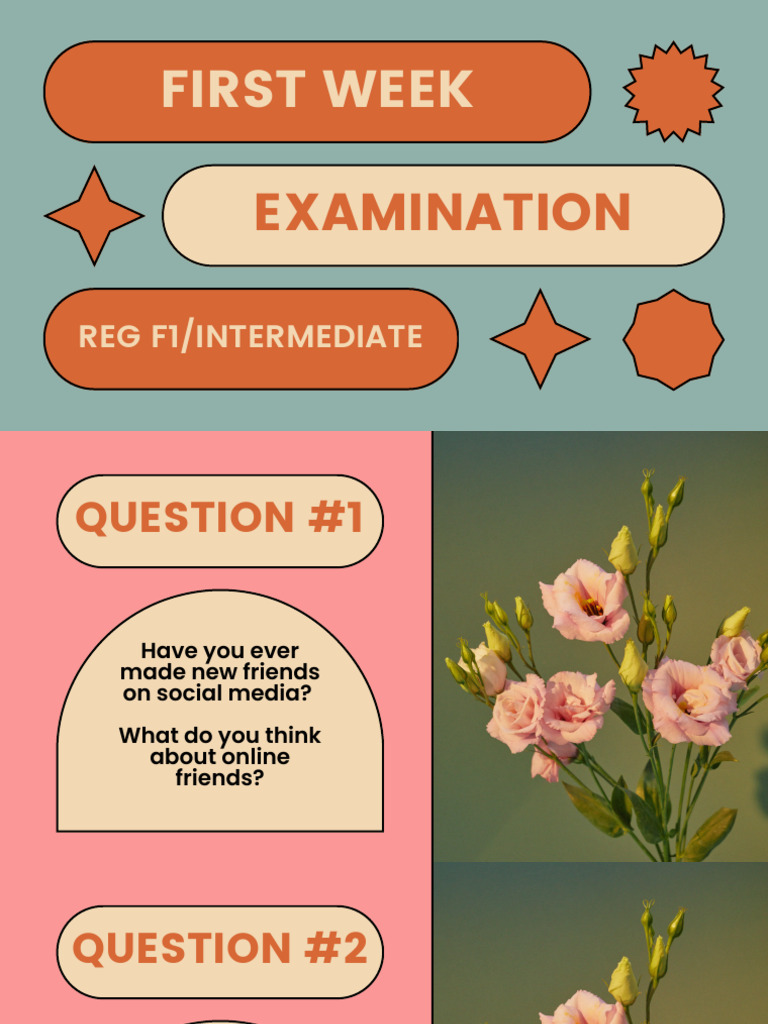 1st Week Exam (Intermediate) | PDF