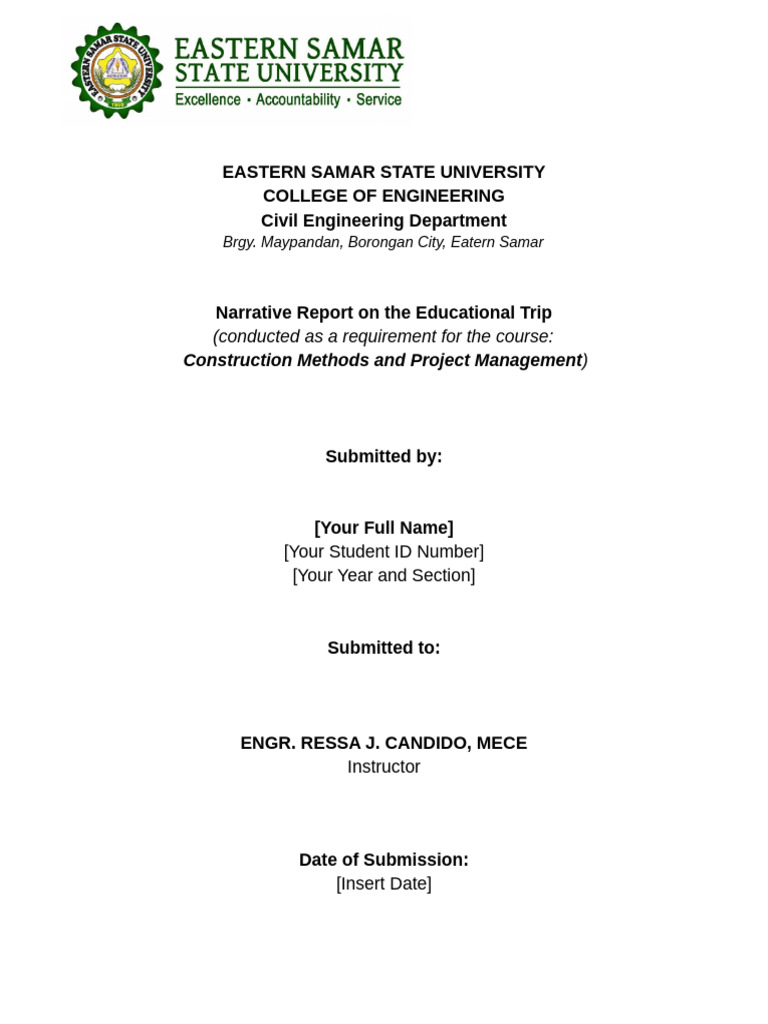 Educational Trip Narrative Report | PDF | Learning