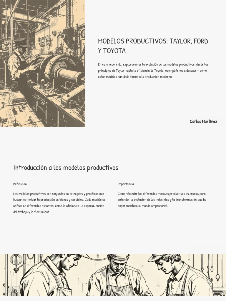 Modelos Productivos: Taylor a Toyota | PDF | Lean Manufacturing ...