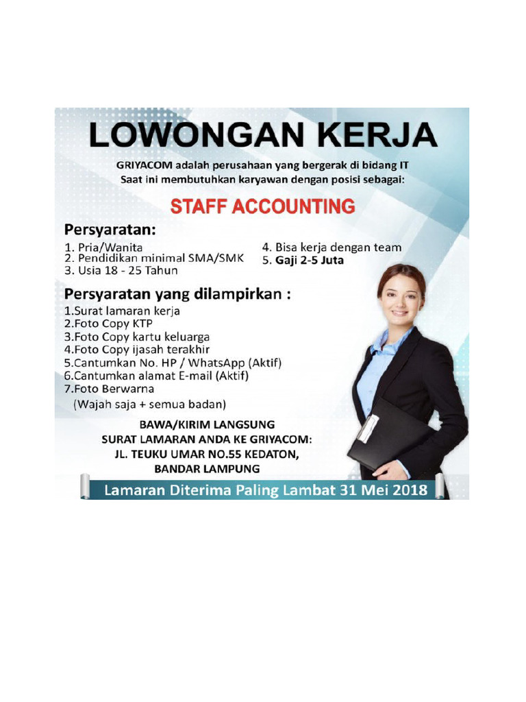 Iklan Lowongan Kerja | PDF