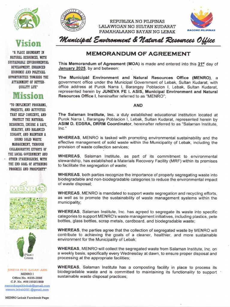 Moa Collection of Segragated Waste From MRF | PDF