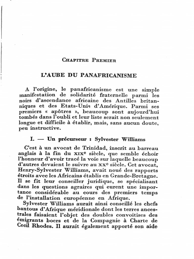 Le Panafricanisme | PDF