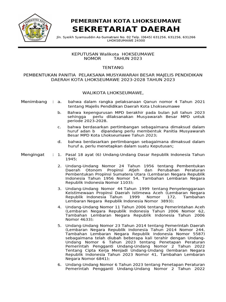 SK Mubes Pak Iskandar | PDF