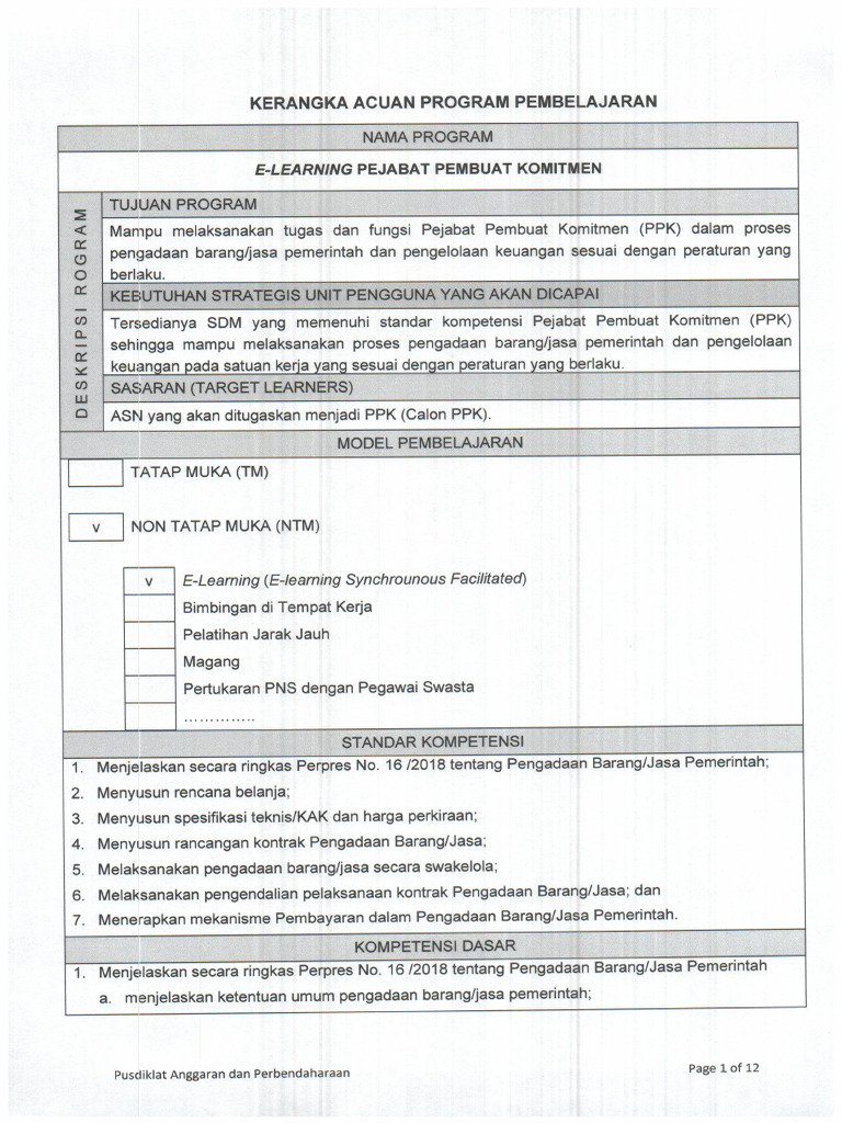 Penjelasan Elearning | PDF