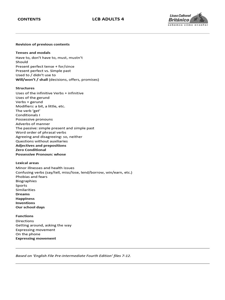 CONTENTS LCB ADULTS 4_2021 | PDF